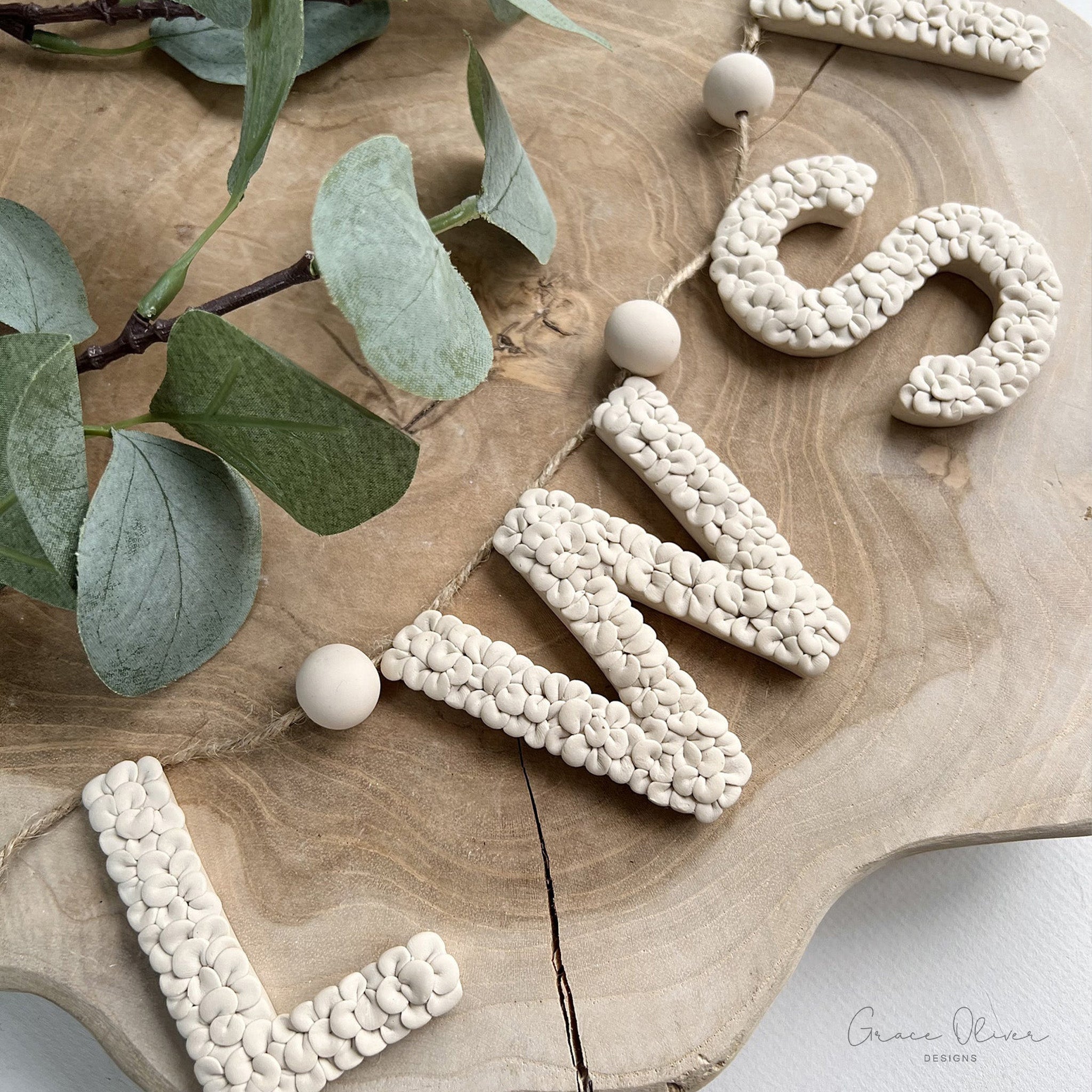 Customised Floral Name Garland for Your Baby's Nursery – Grace Oliver ...