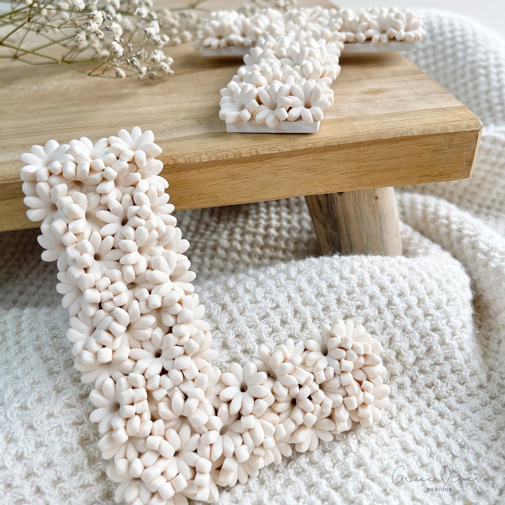 Create a Unique Nursery with Personalised Chunky Floral Wall Letters ...