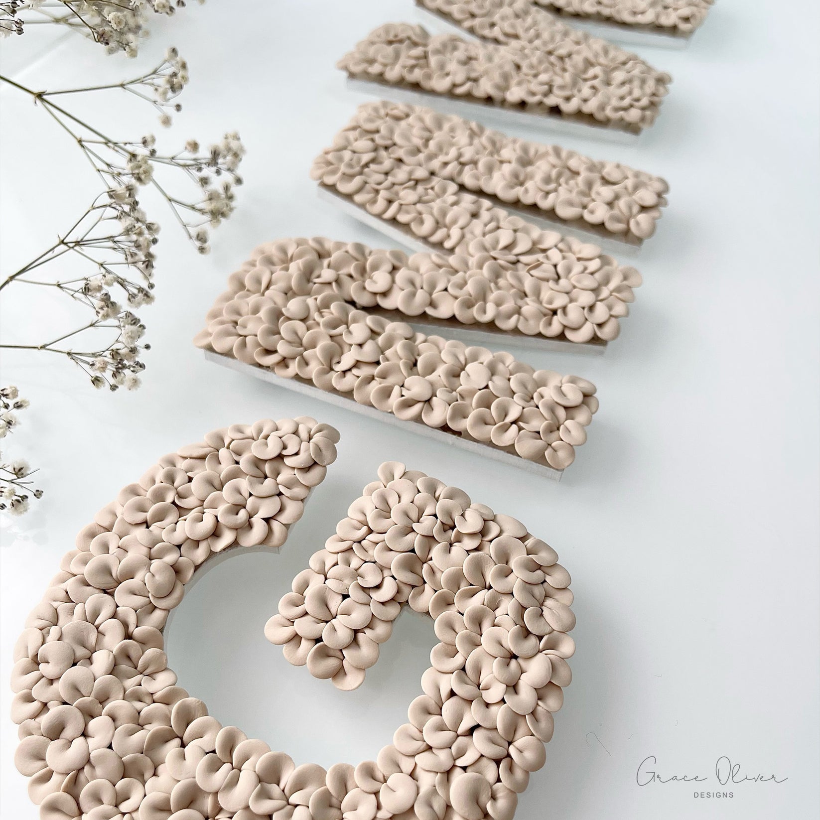 Personalised Floral Wall Letters for Your Baby's Nursery – Grace Oliver ...
