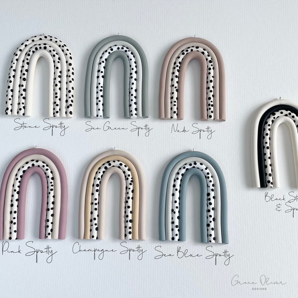 Brighten Up Your Door or Shelf with our Spotty Hanging Rainbow – Grace ...