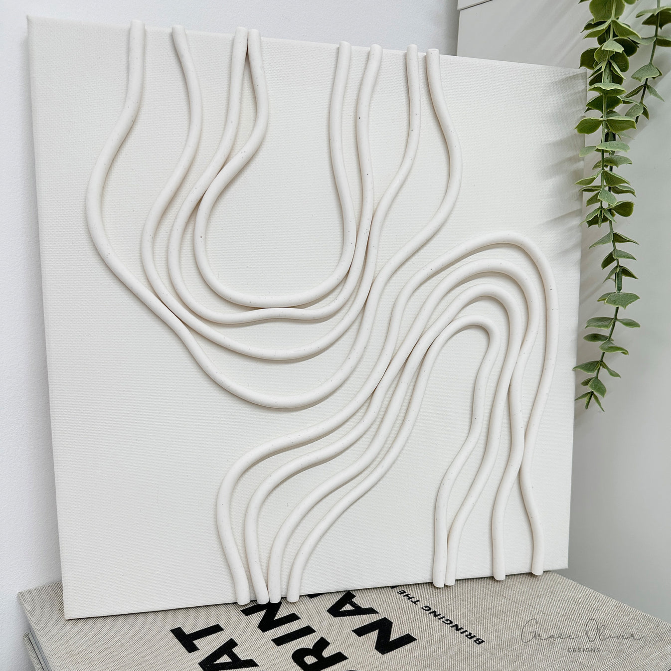 Create a Calming Atmosphere with our Neutral Canvas Wall Art - 'Flow ...