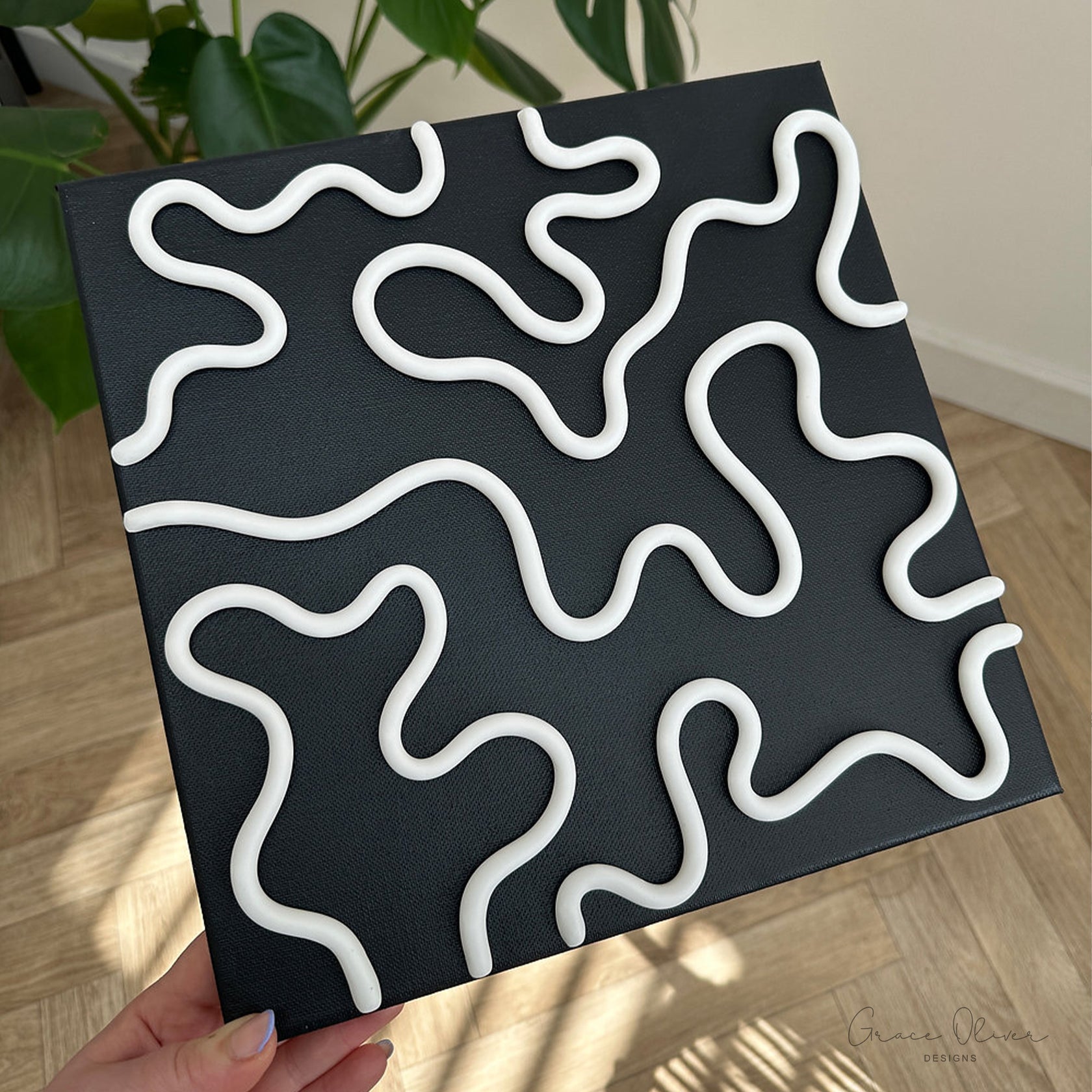 Monochrome Abstract Canvas Wall Art Pieces to Elevate Your Home Decor – Grace Oliver Designs